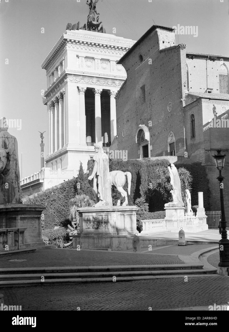 Rome: Visit to the city Right the stairs and facade of Santa Maria in ...