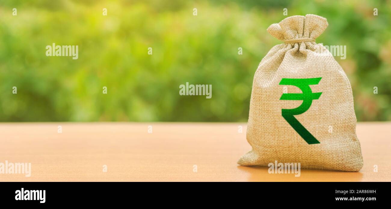 Money bag indian currency rupee hi-res stock photography and images - Alamy