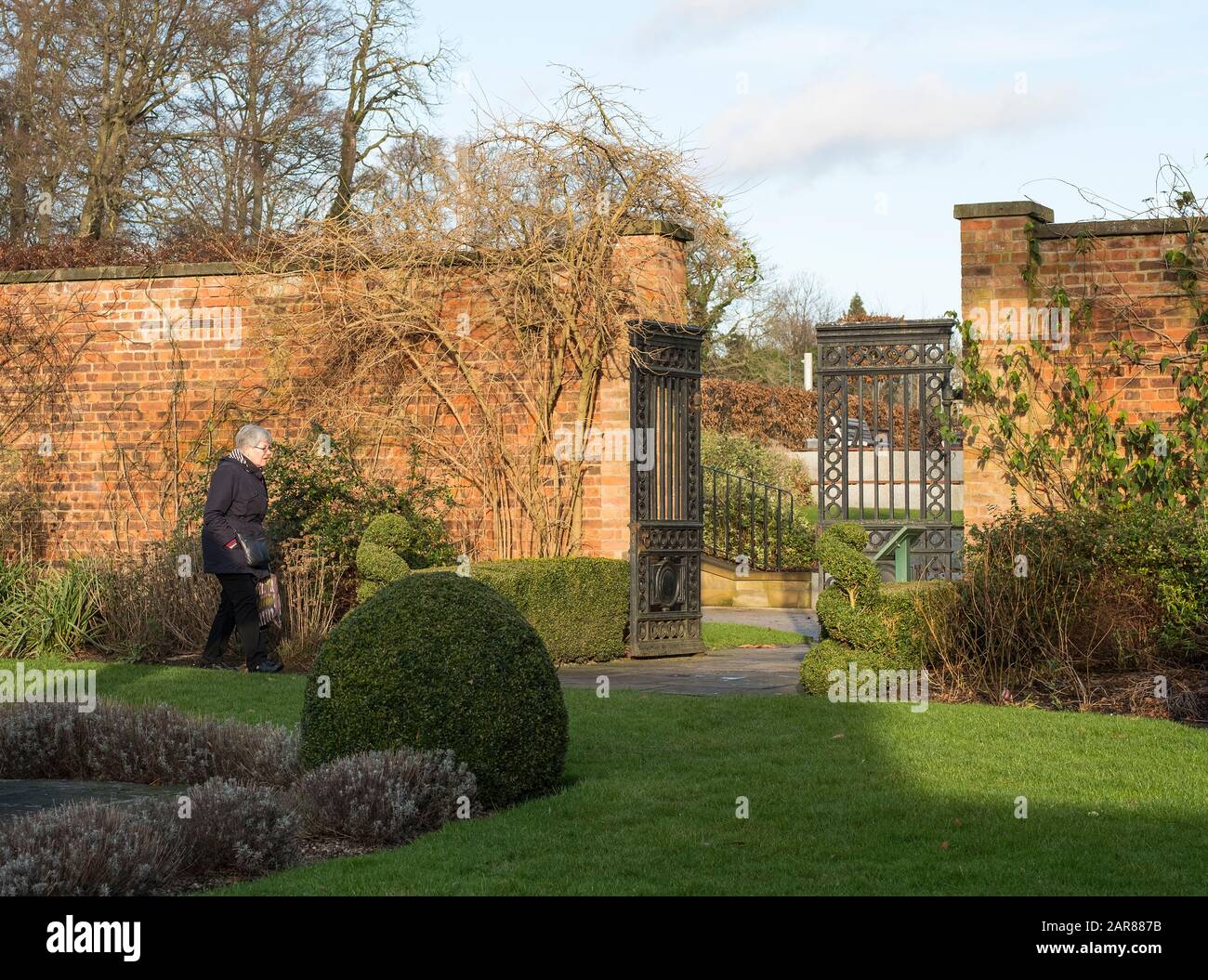 Walled garden at Nottingham University campus Stock Photo - Alamy