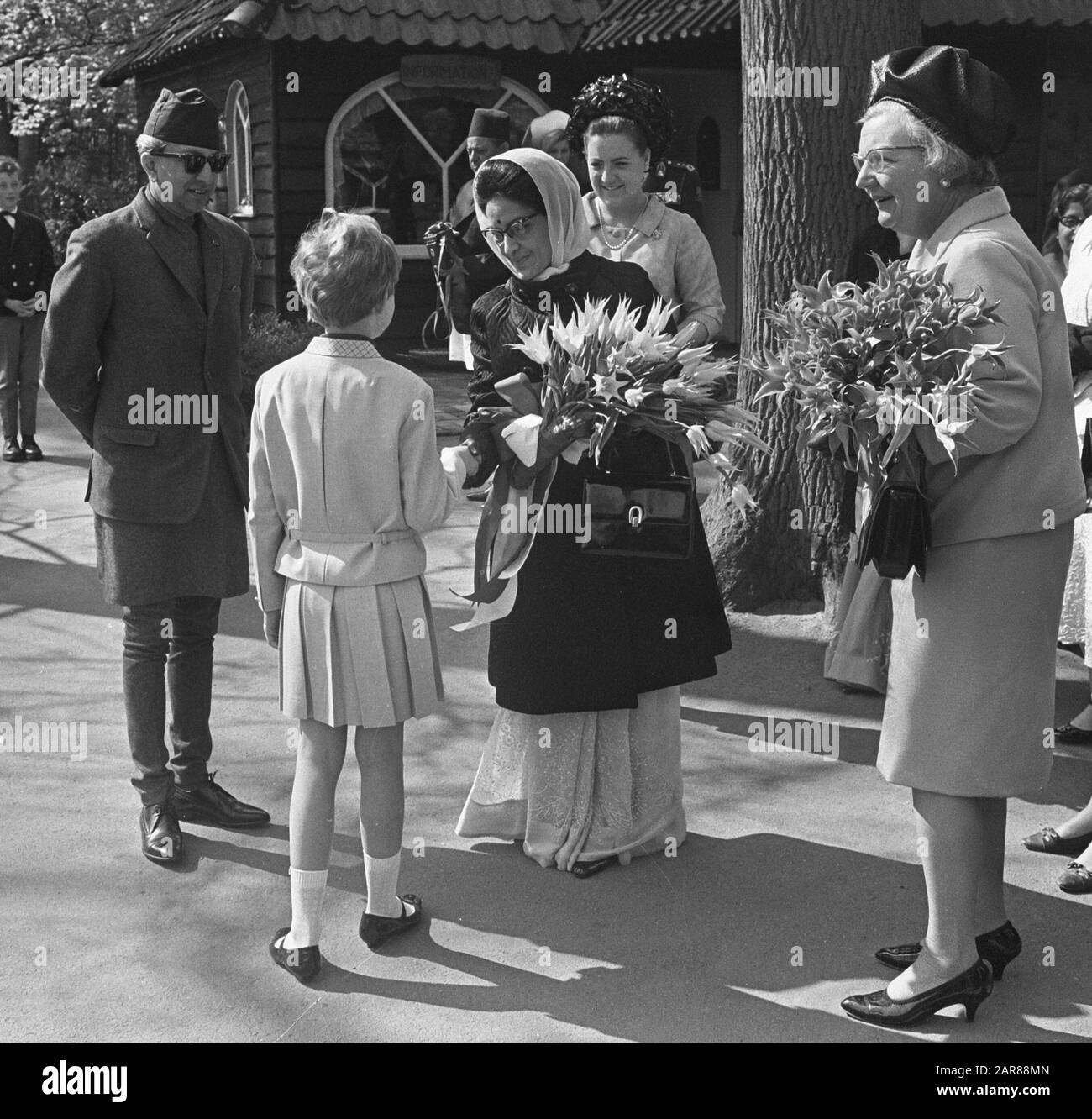 The Nepalese king couple, King Mahendra and Queen Ratna, on a state ...