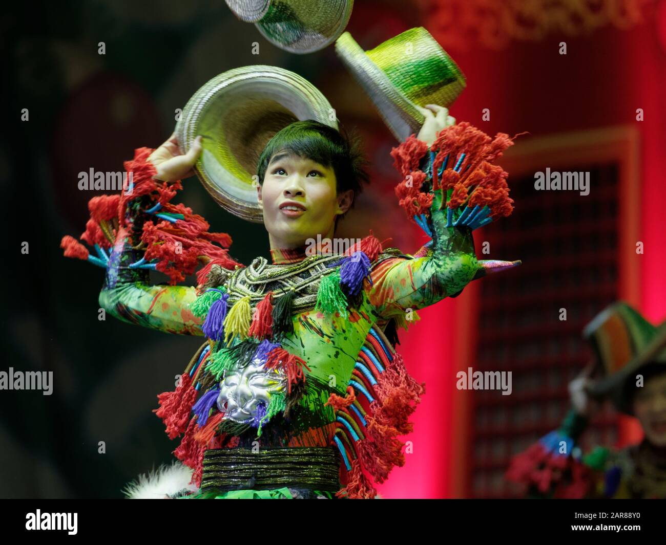 St. Petersburg, Russia - December 26, 2015: Jinan acrobatic troupe ...