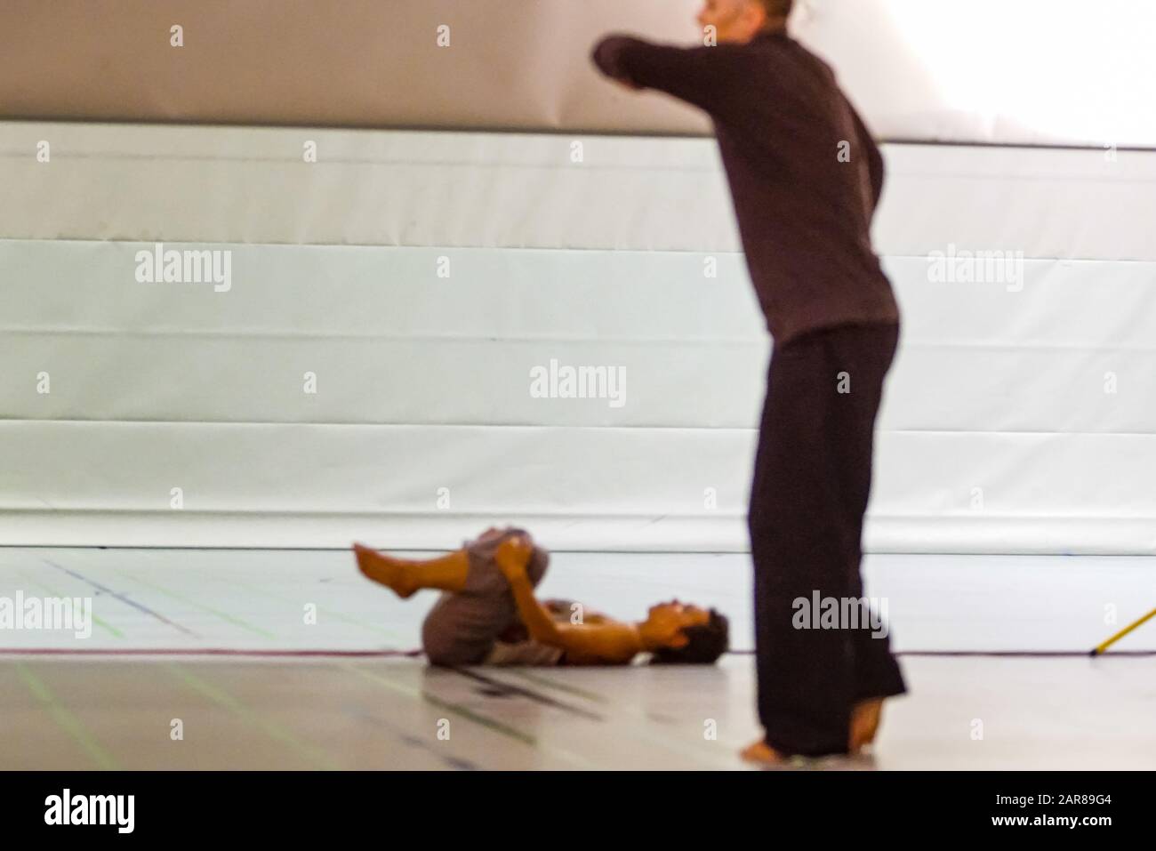 dancers moving, contact improvisation, detail Stock Photo - Alamy