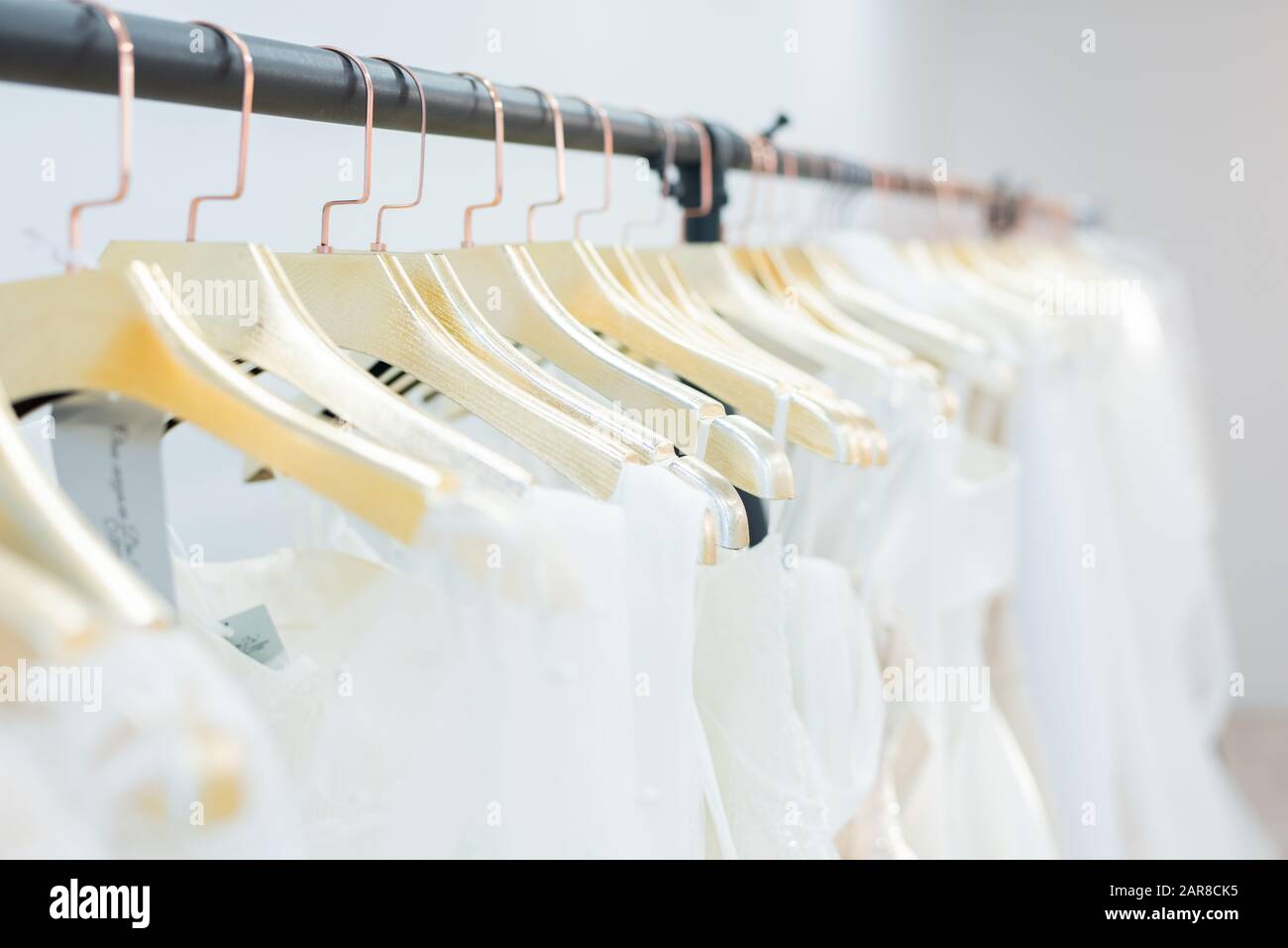 Rack with wedding dresses Stock Photo - Alamy