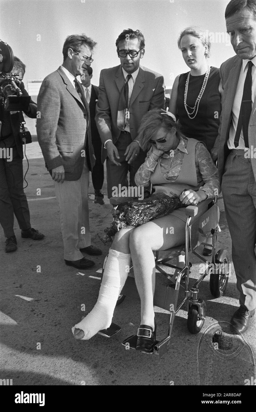 Victims of bus accident in Spain arrive at Schiphol Date: August 13 ...