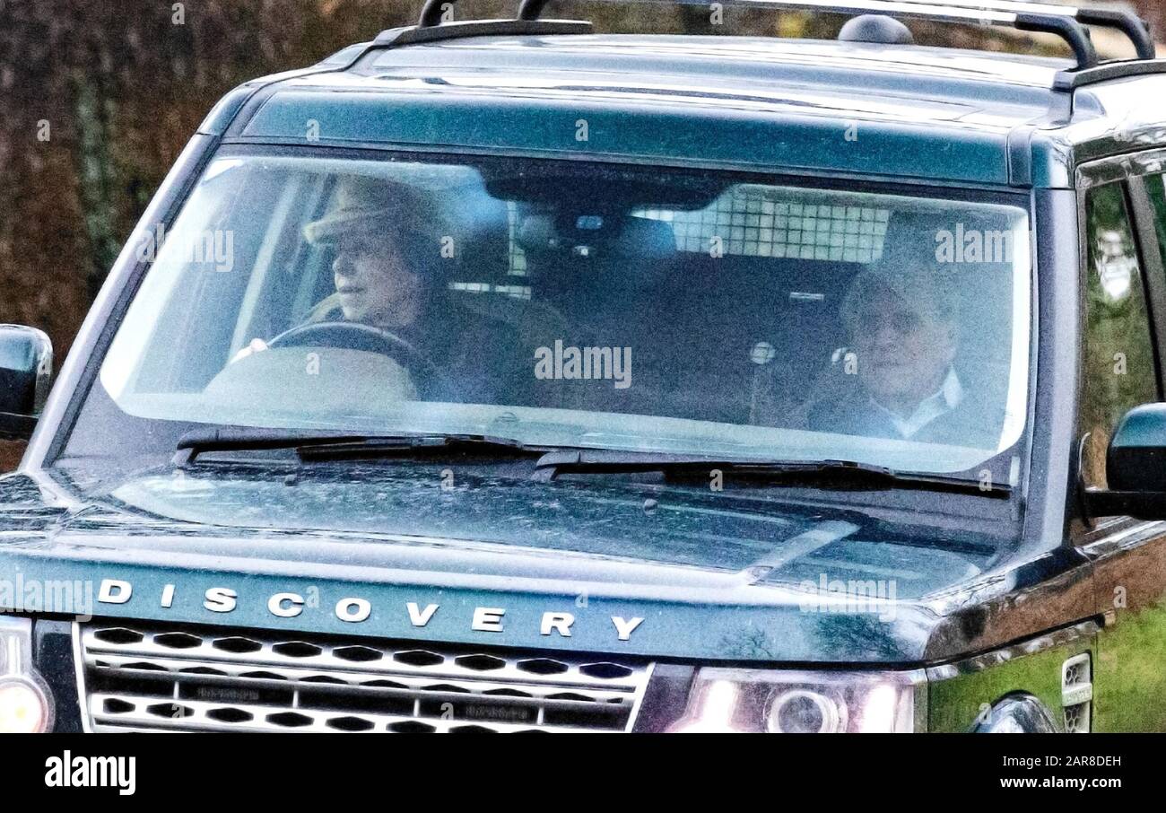 Sandringham, UK. 25th Jan, 2020. Princess Anne, The Princess Royal ...