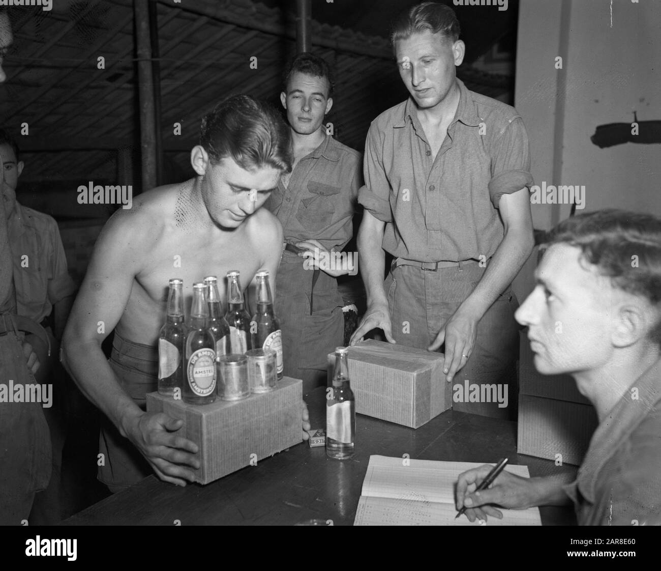Soldiers received a Christmas package Date: December 1946 Location ...