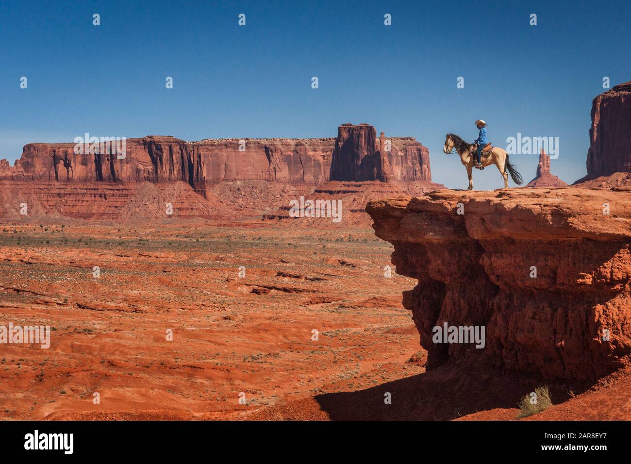 Cowboy Horse Cliff High Resolution Stock Photography and Images - Alamy
