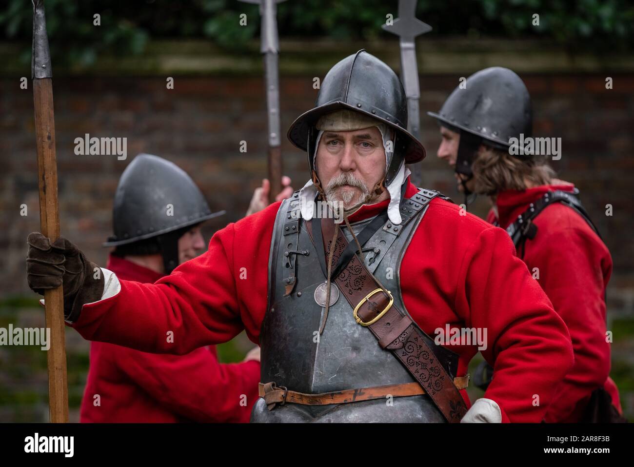 Annual re-enactment of King Charles I execution parade by the English ...