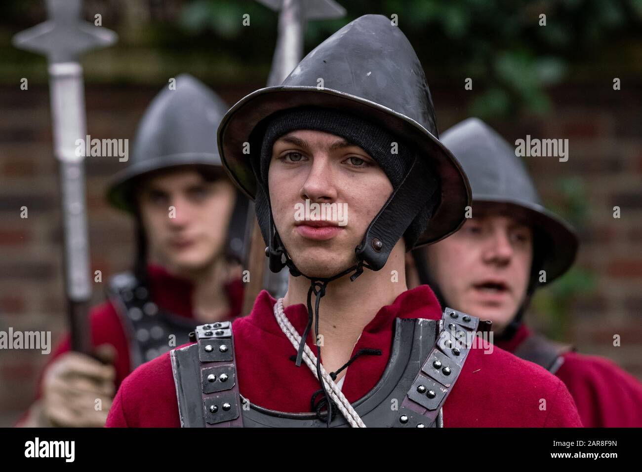 Annual re-enactment of King Charles I execution parade by the English ...