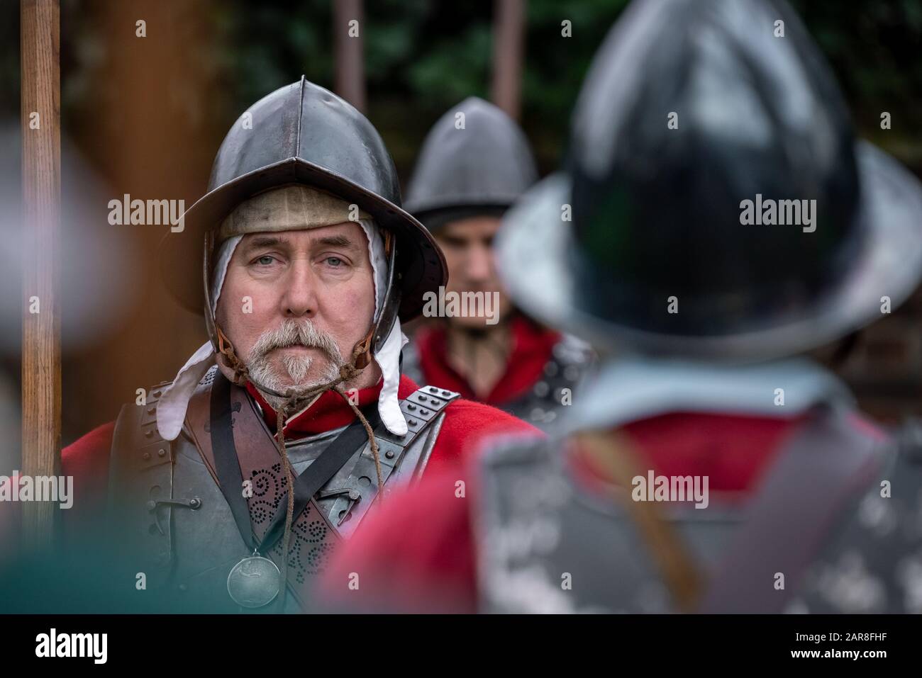Annual re-enactment of King Charles I execution parade by the English ...
