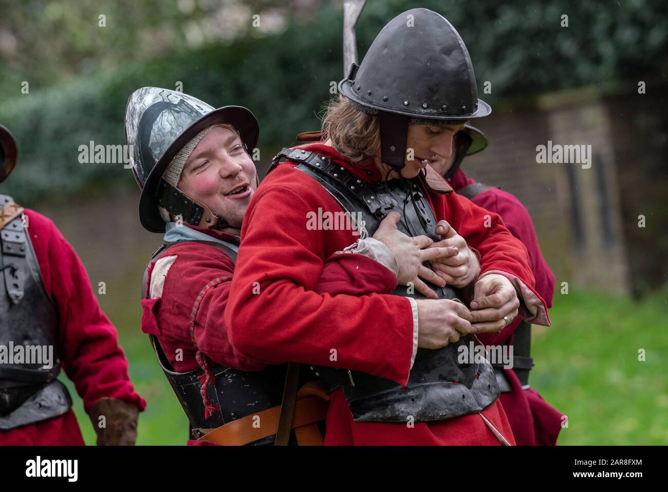 Annual re-enactment of King Charles I execution parade by the English ...