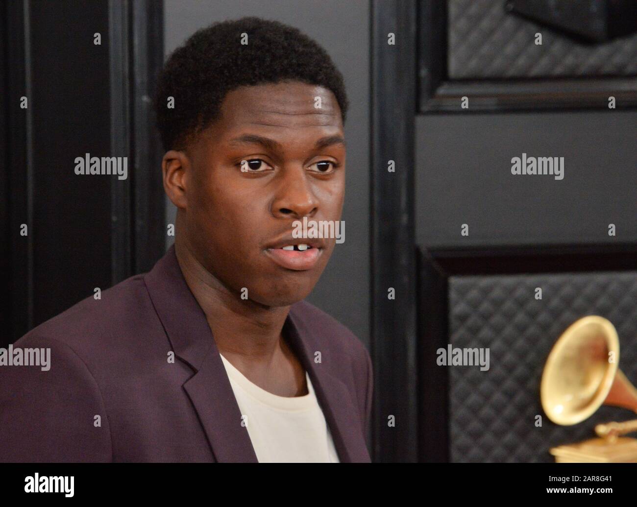 Los Angeles, CA, USA. 26th Jan 2020. Daniel Caesar arrives for the 62nd ...