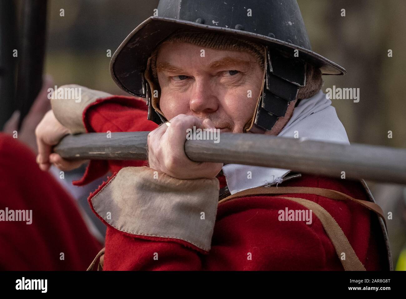 Annual re-enactment of King Charles I execution parade by the English ...