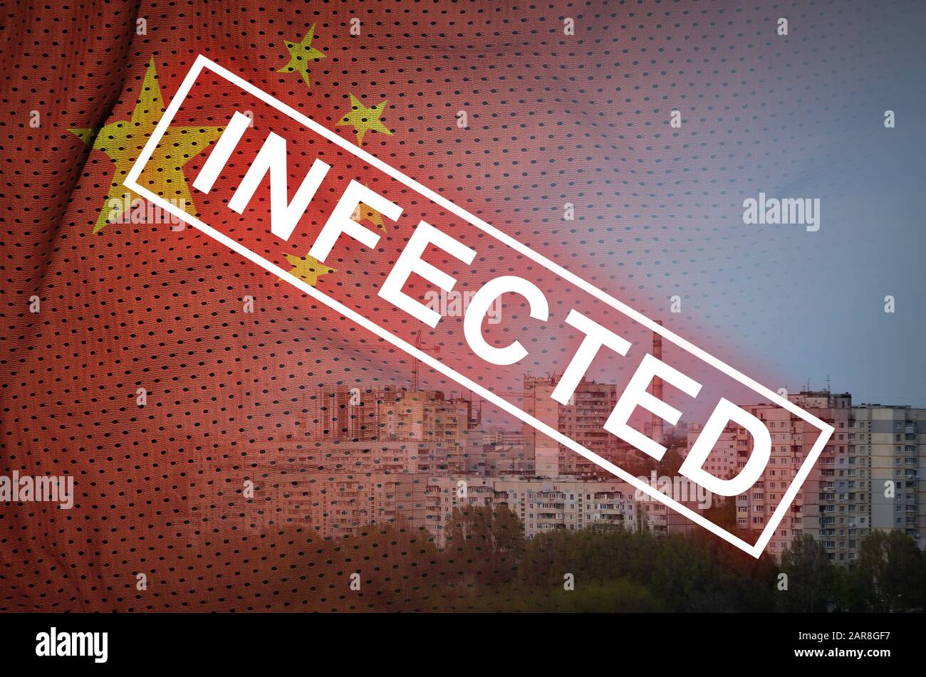 2019-nCoV Novel Corona virus concept. Respiratory Syndrome from Wuhan ...