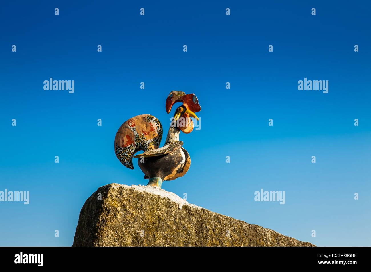 PORTO, PORTUGAL - MAY, 2018: The Rooster of Barcelos one of the most ...