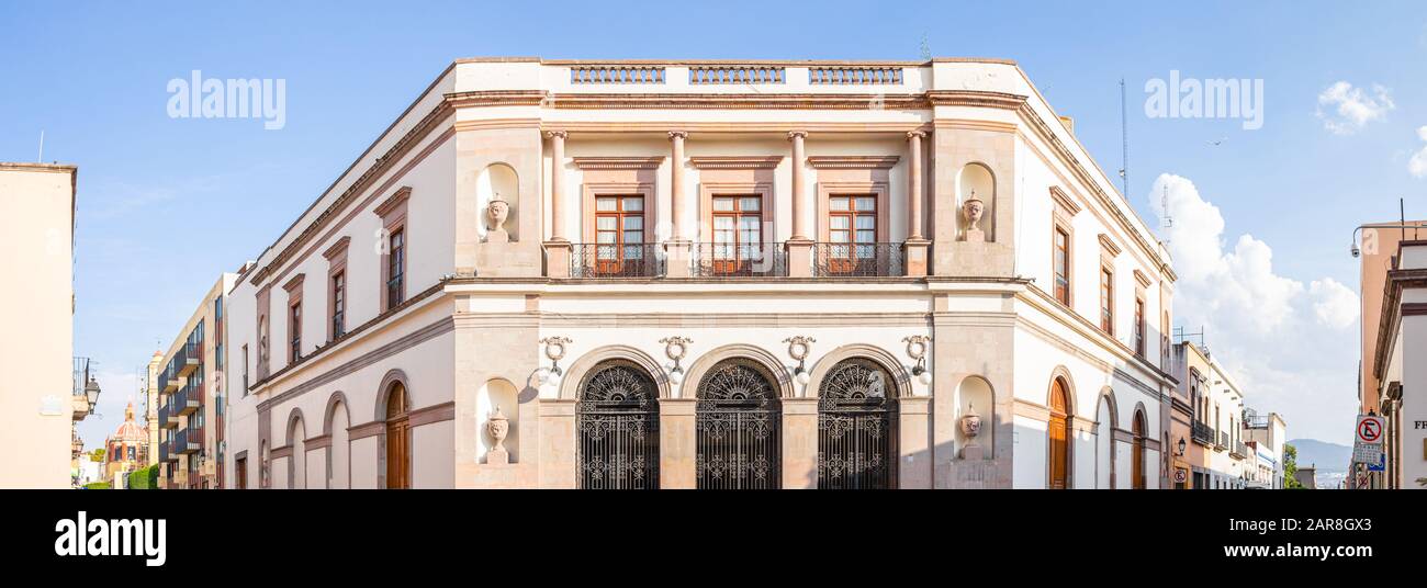 The old Republic Theatre building, in the Mexican city of Santiago De ...