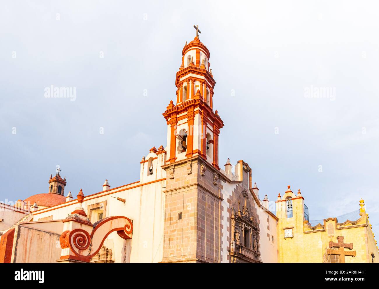 the Parroquia de Santiago in the Mexican city of Santiago de Queretaro ... the Parroquia de Santiago in the Mexican city of Santiago de Queretaro ...