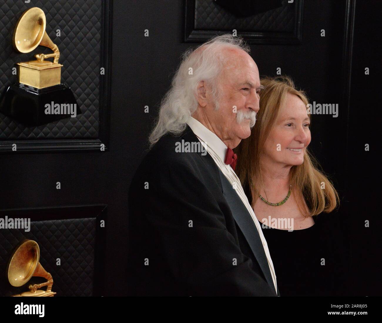 Los Angeles, CA, USA. 26th Jan 2020. David Crosby and Jan Dance arrive ...