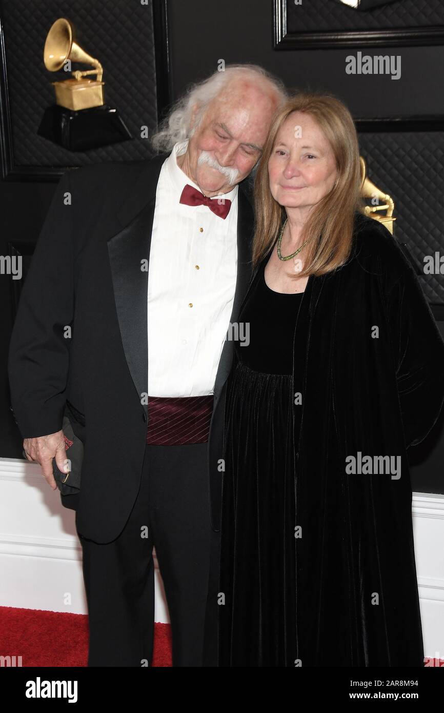 Los Angeles, CA, USA. 26th Jan 2020. David Crosby, Jan Dance arrive at ...
