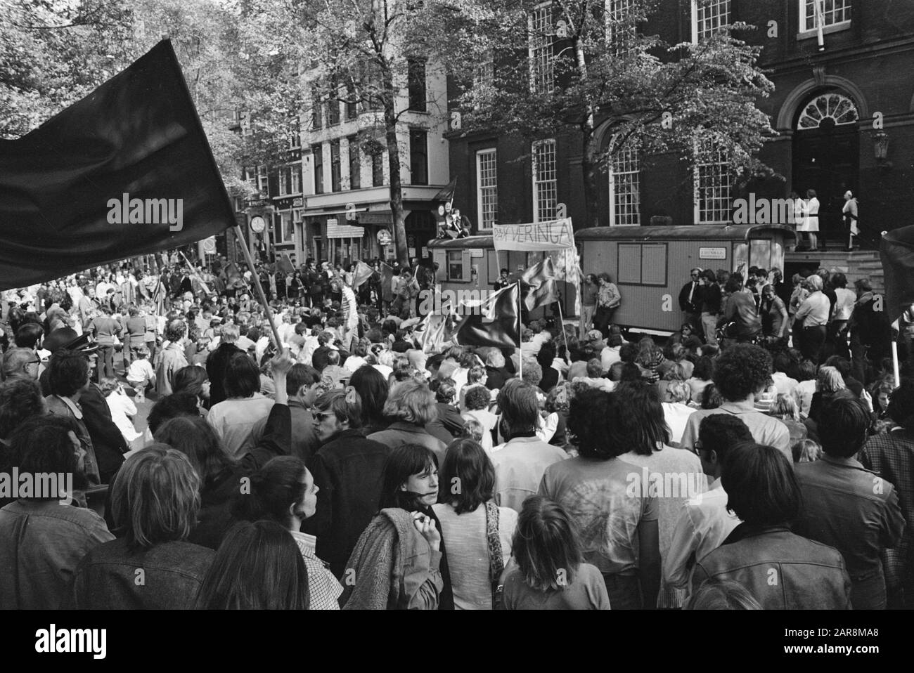 Students of the University of Amsterdam stood out protest against the ...