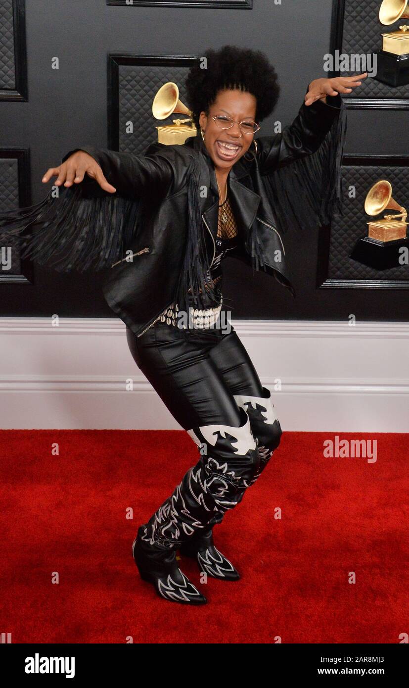 Los Angeles, CA, USA. 26th Jan 2020. Georgia Anne Muldrow arrives for ...