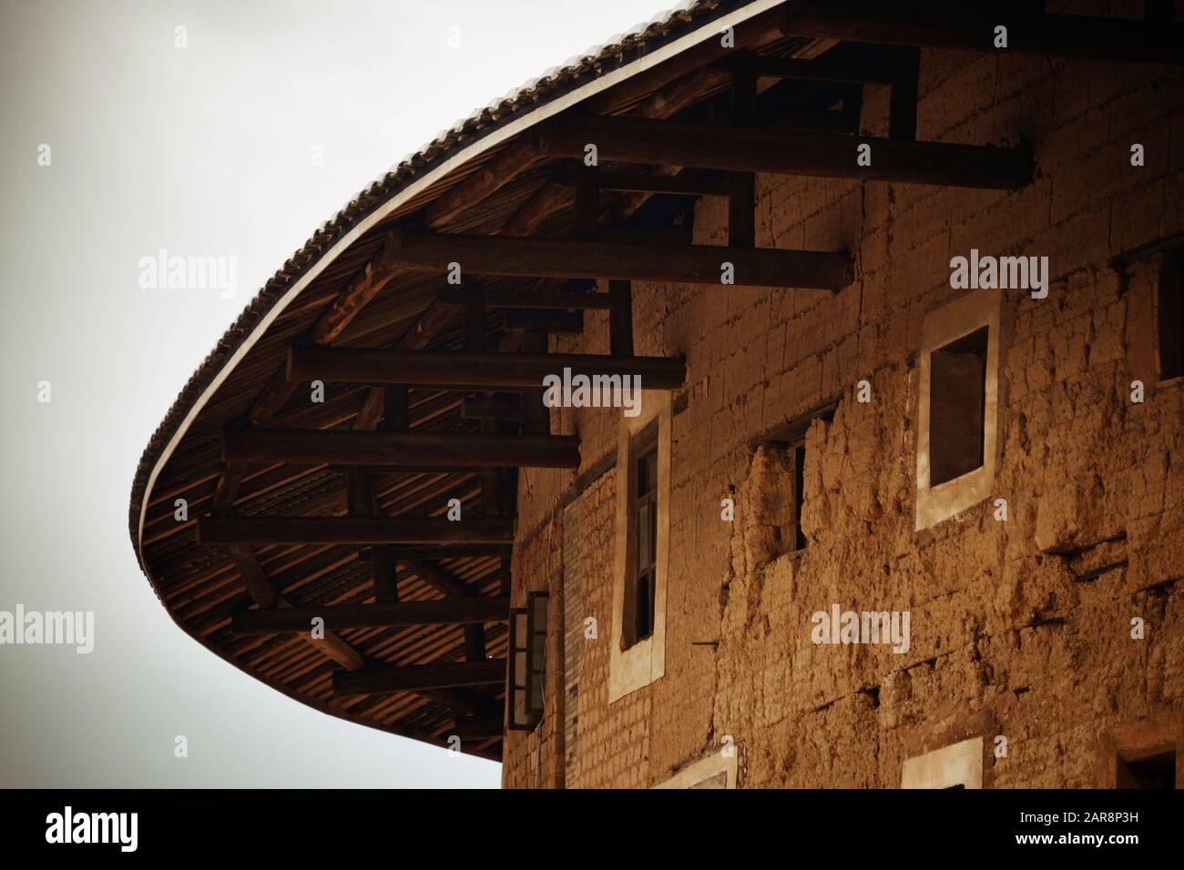 Traditional Tulou building is the unique dwellings of Hakka in Fujian ...