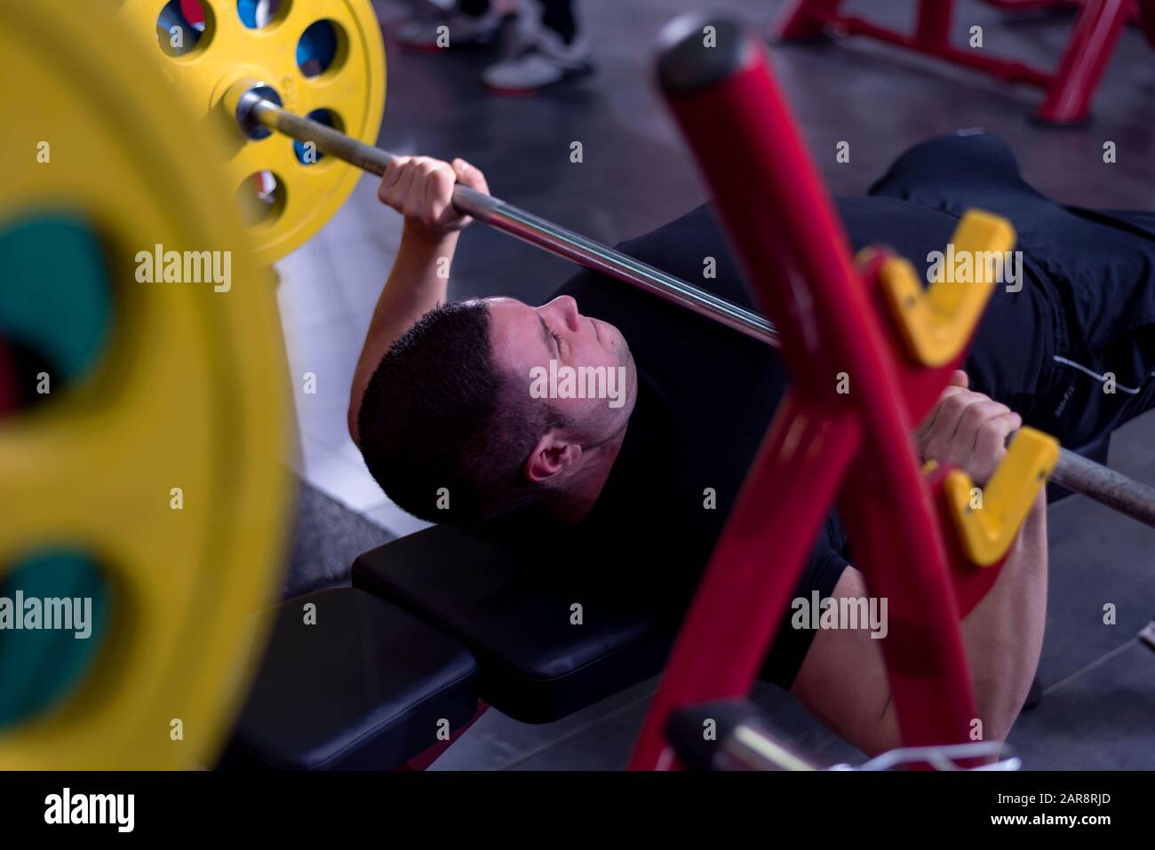 Hard Core Bodybuilding. Muscular athletic bodybuilder fitness model ...