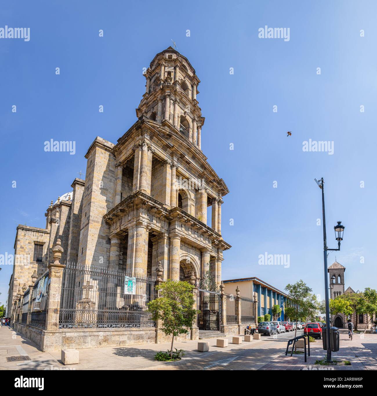 Guadalajara, Jalisco, Mexico- November 23, 2019: The old colonial style ...