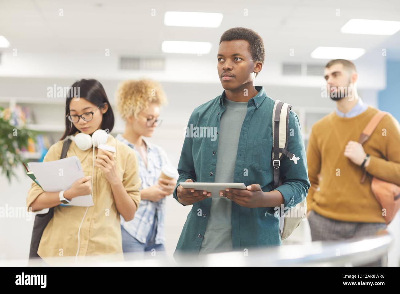 Person studying crowd people hi-res stock photography and images - Alamy