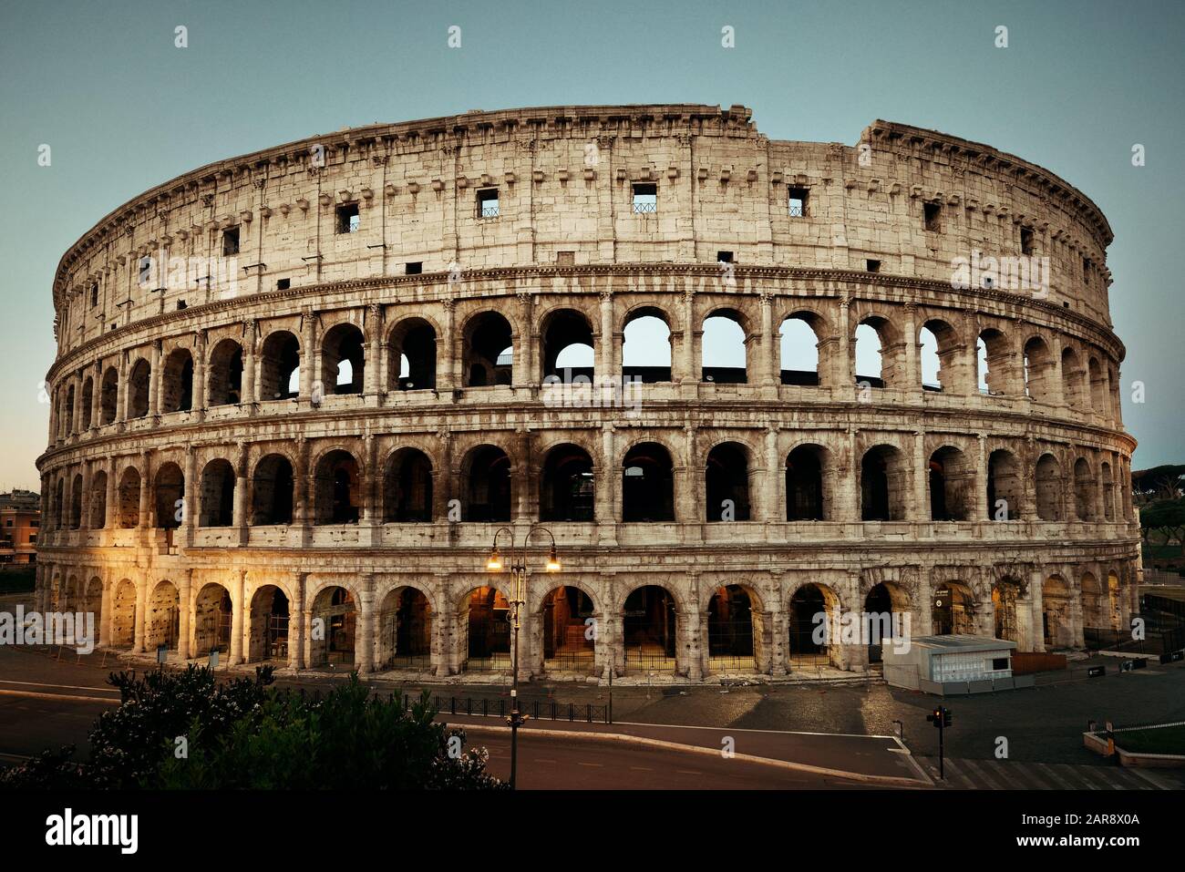 Colosseum at night in Rome Italy Stock Photo - Alamy