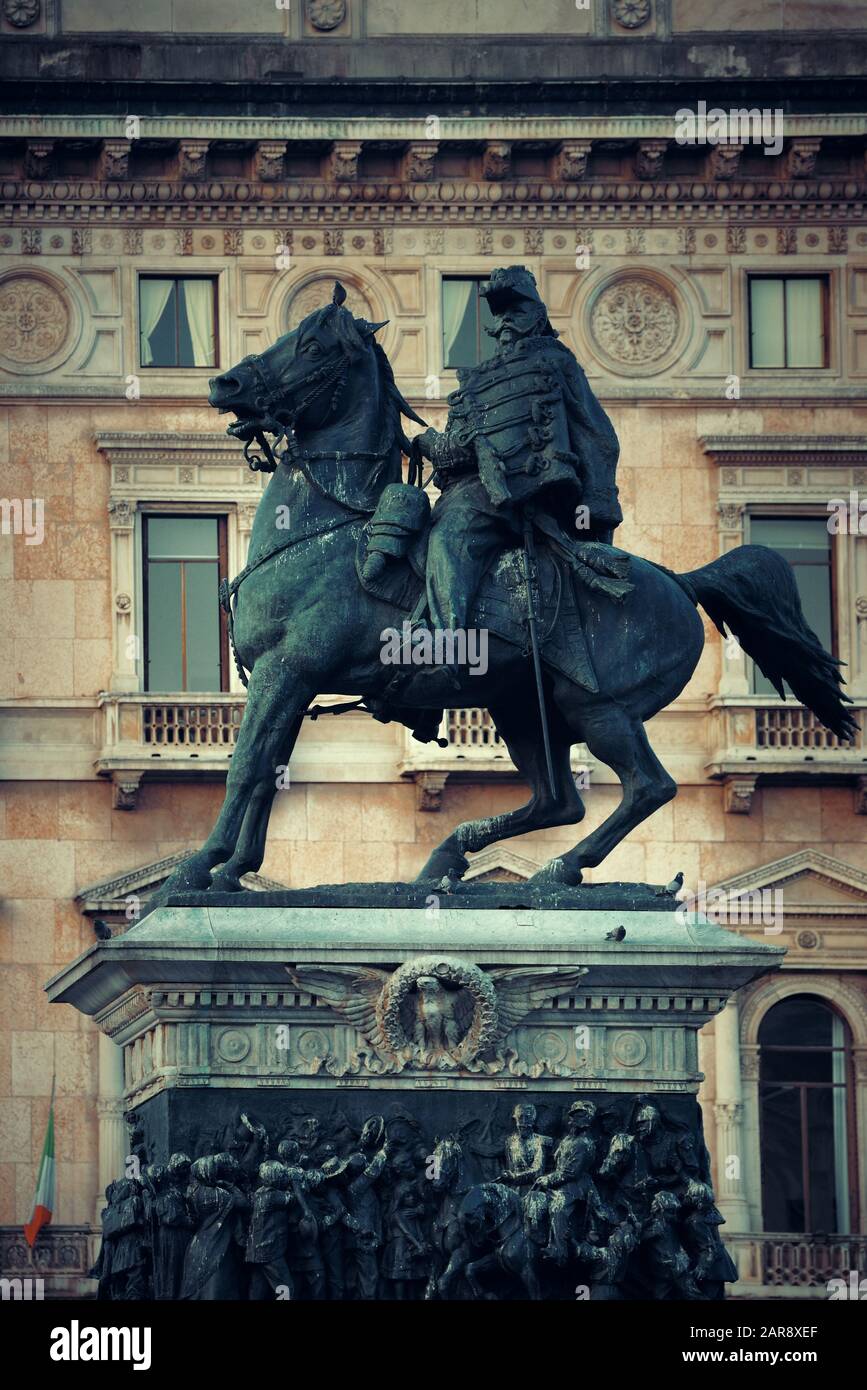 The Monument to King Victor Emmanuel II at Cathedral Square or Piazza ...