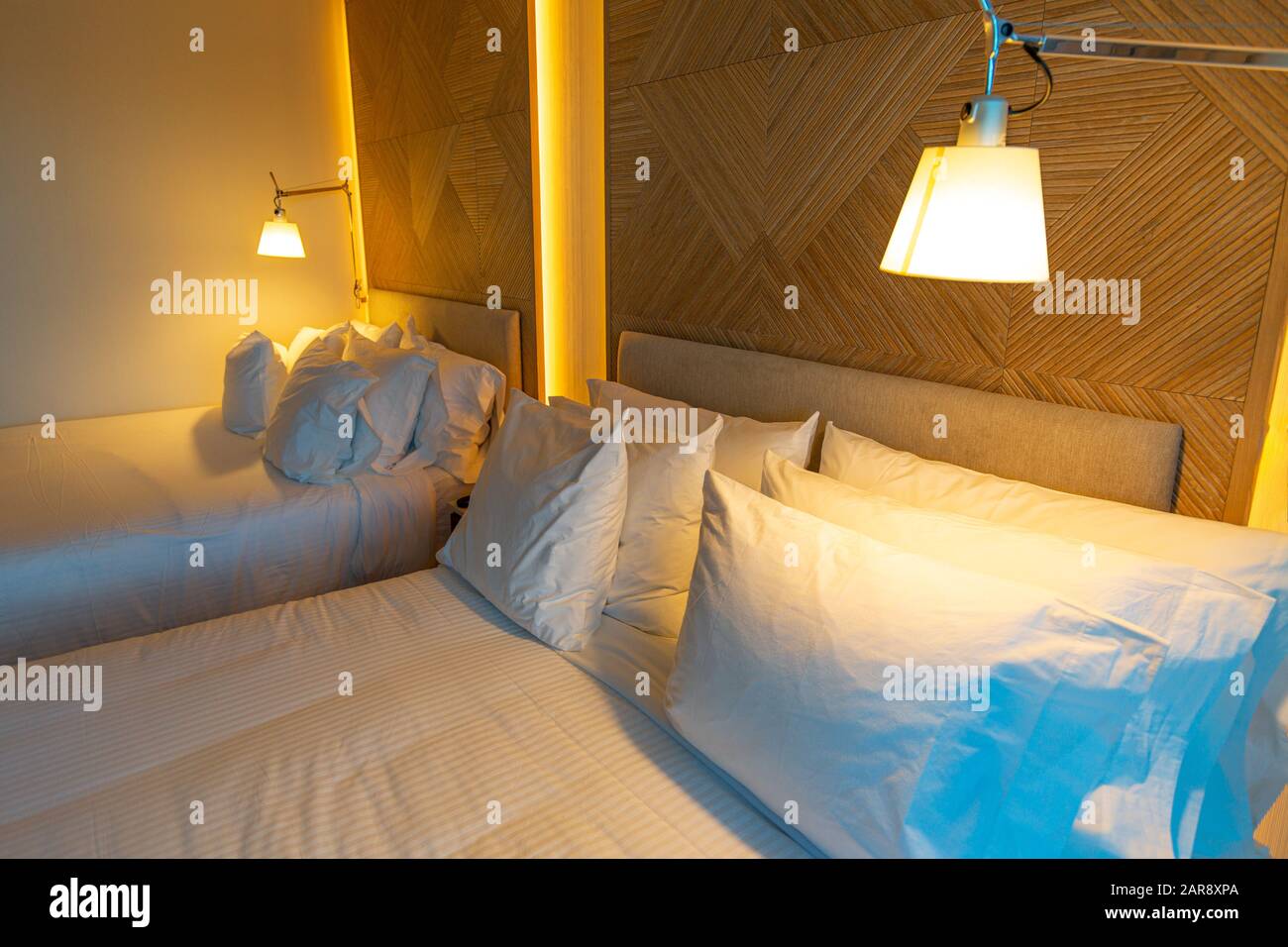 Merida, Mexico - 10 December, 2019: An upscale room in NH Collection ...