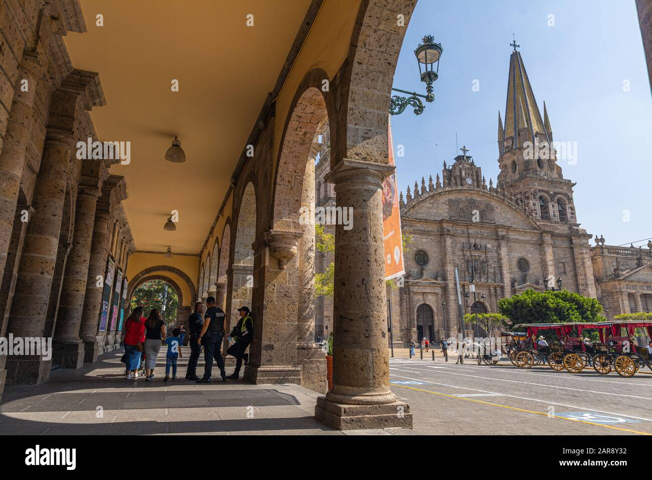 Guadalajara, Jalisco, Mexico - November 23, 2019: The view of the ...