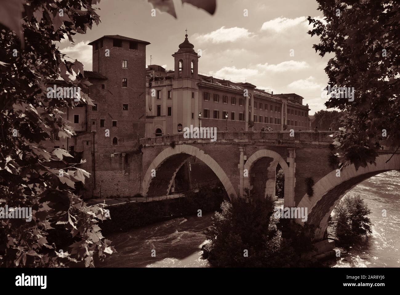 Pons Fabricius (Ponte dei Quattro Capi) is the oldest bridge built in ...
