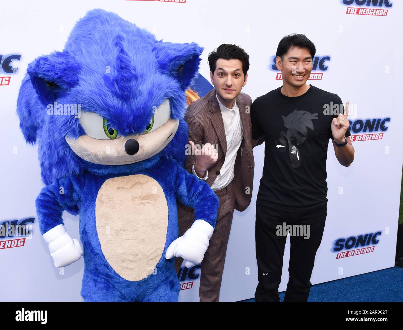25 January 2020 - Hollywood, California - (L-R) Sonic The Hedgehog, Ben ...