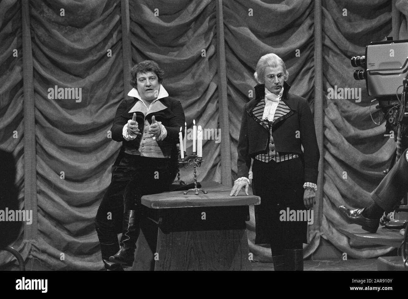 TV game The death of Danton by Georg Buchner. Left Danton, right ...