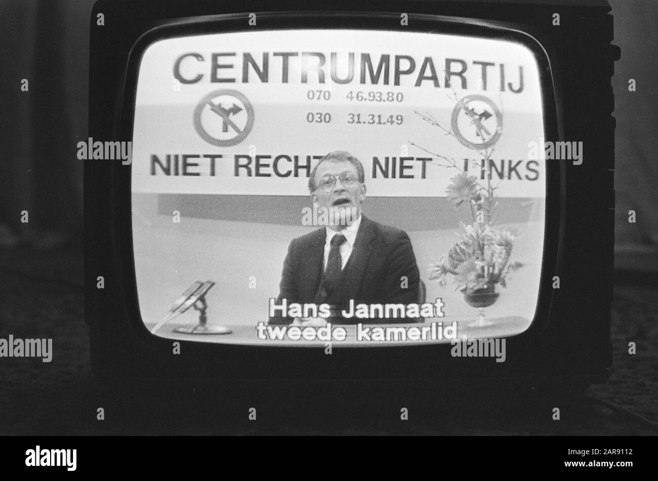 TV broadcast Center Party, Janmaat to the word Date: February 9, 1984 ...