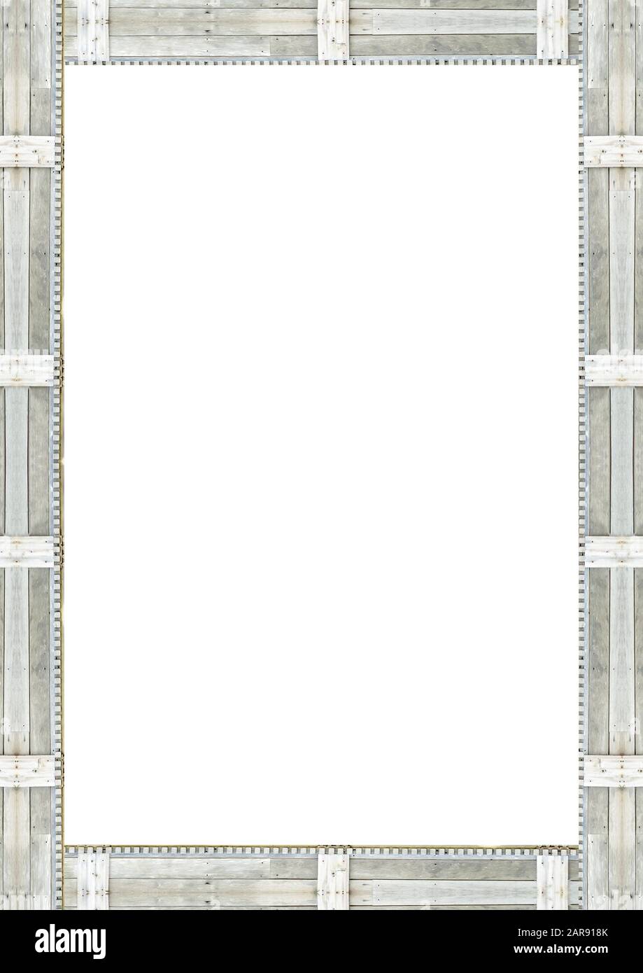 White frame background with wooden decorated design borders Stock Photo ...