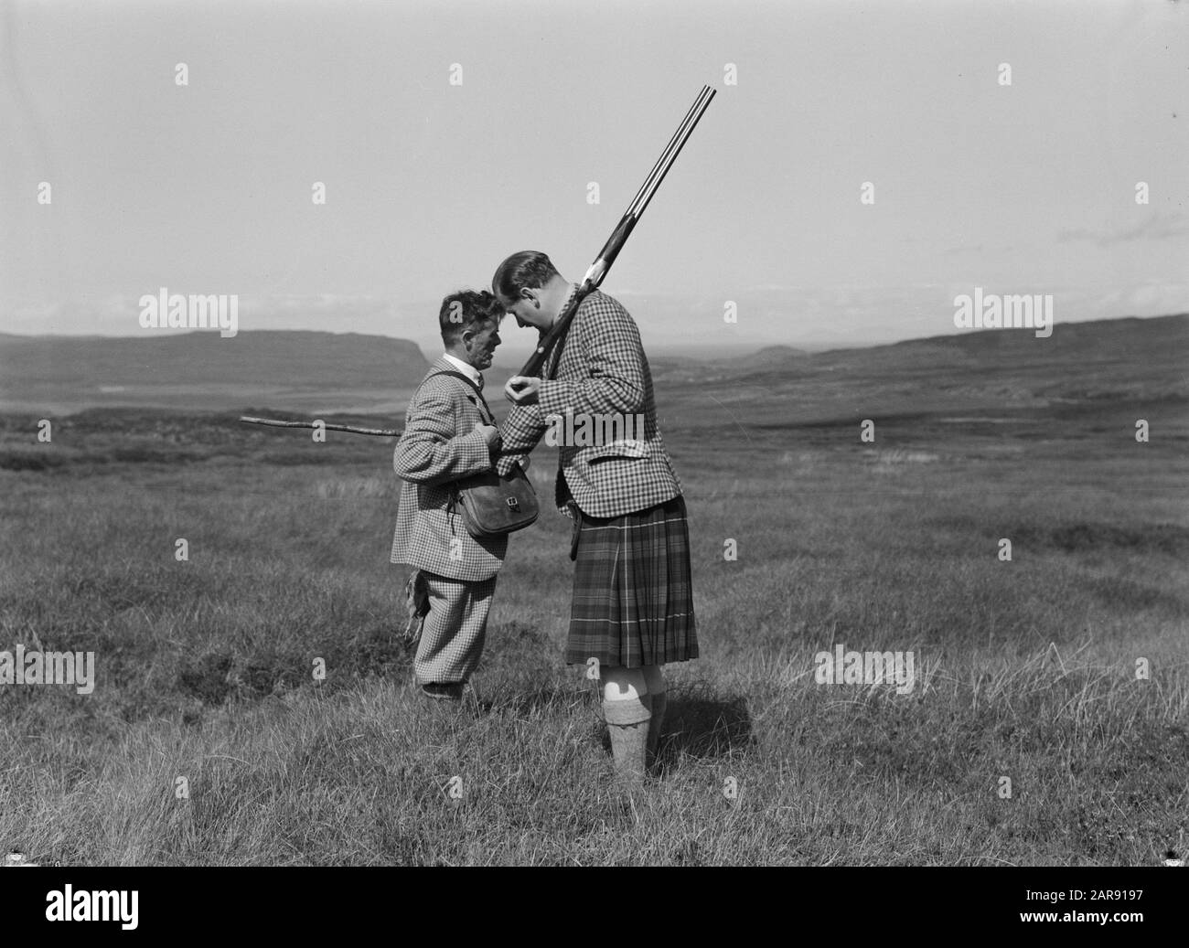 Scotland - The Highlands Two hunters on the island Skye Date: undated ...
