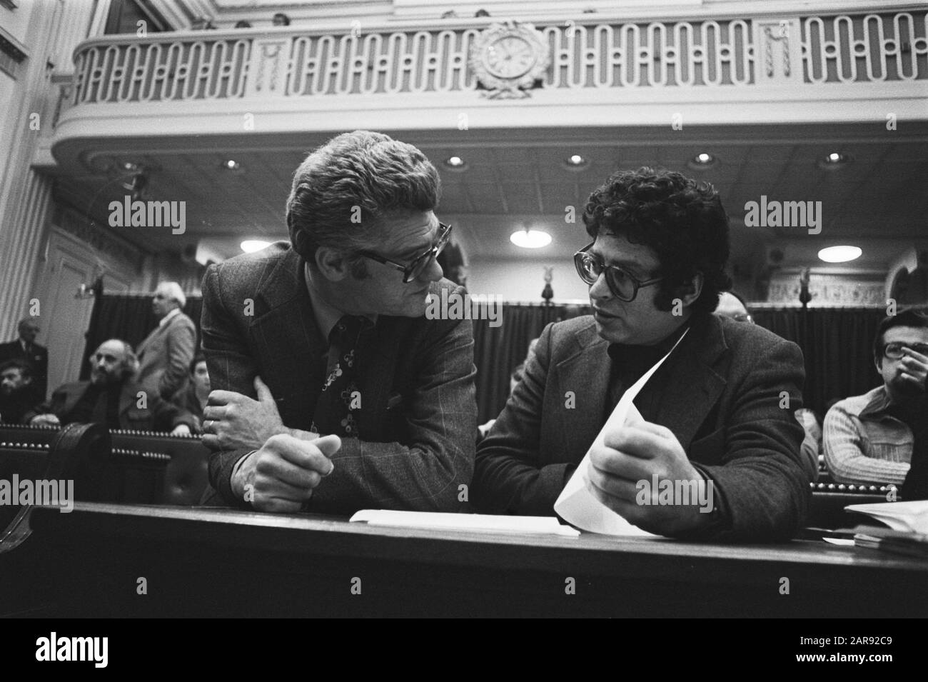 Second Chamber, Van Thijn in conversation with Van Amelsfoort (KVP ...