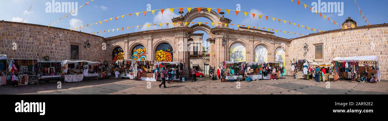 Morelia, Michoacan, Mexico - November 24, 2019: People shopping in a ...