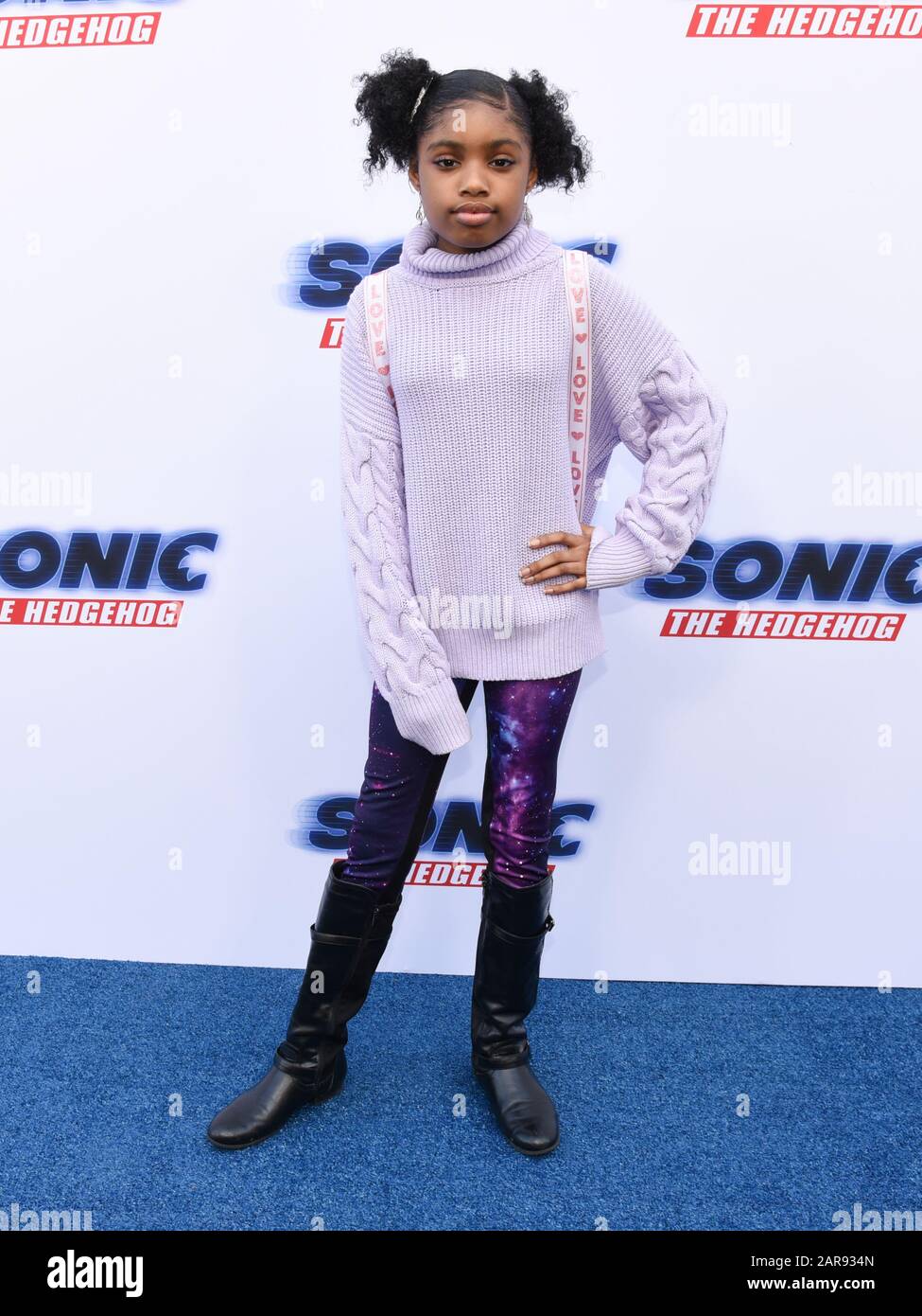 25 January 2020 - Hollywood, California - Brianni Walker. ''Sonic The ...