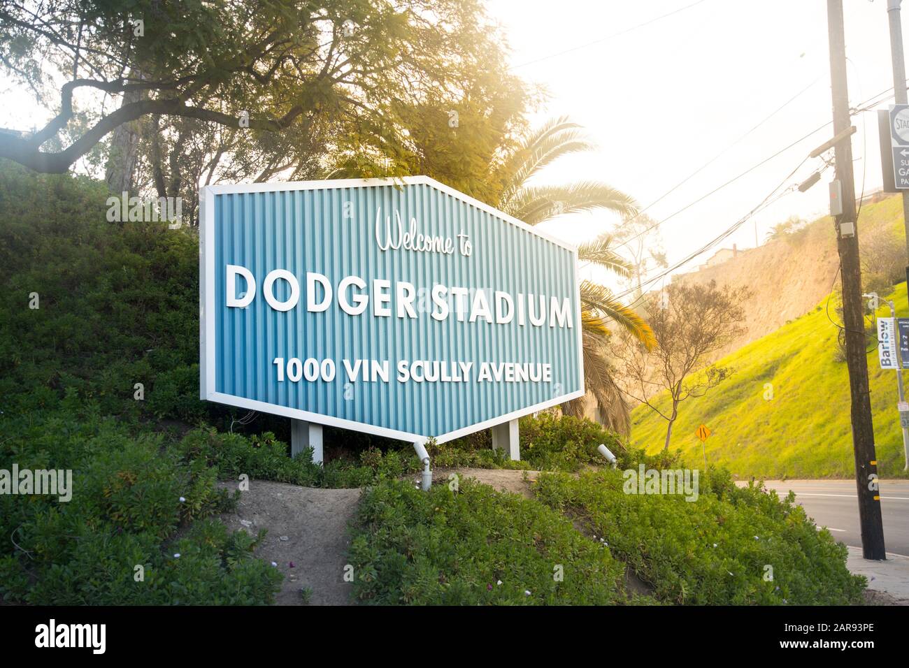 Dodger stadium sign hi-res stock photography and images - Alamy