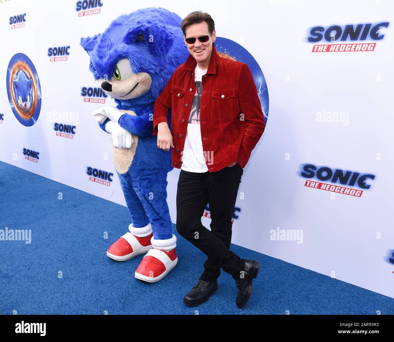 25 January 2020 - Hollywood, California - Sonic The Hedgehog and Jim ...