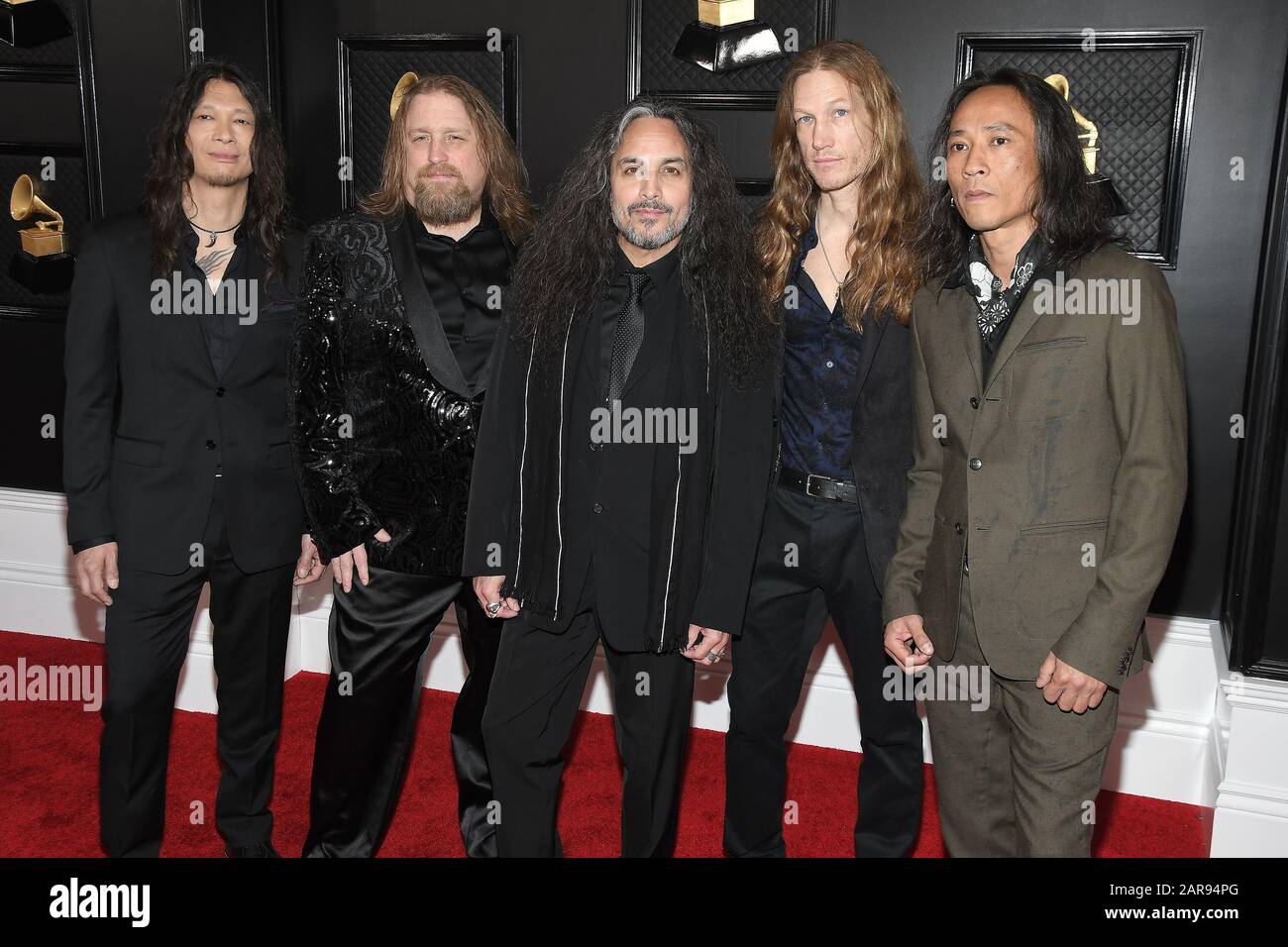 Los Angeles, CA, USA. 26th Jan 2020. Death Angel arrive at the 62nd ...