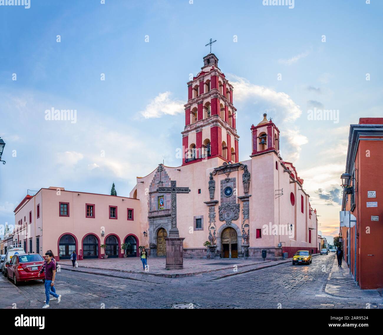 Santiago de Queretaro, Queretaro, Mexico - November 24, 2019: Sunset at ...