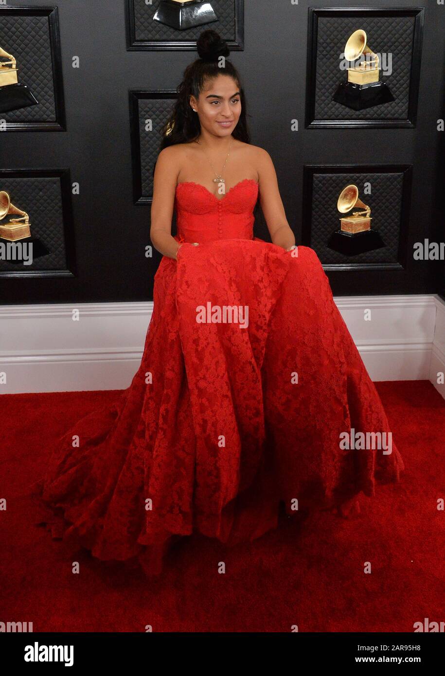 Los Angeles, USA. 26th Jan 2020. Los Angeles, USA. 26th Jan 2020. Jessie Reyez arrives for the ...