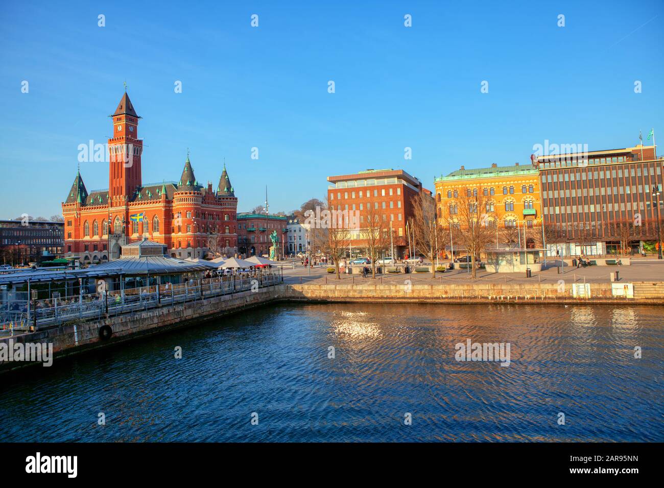 view of Central Helsingborg city in Sweden Stock Photo - Alamy