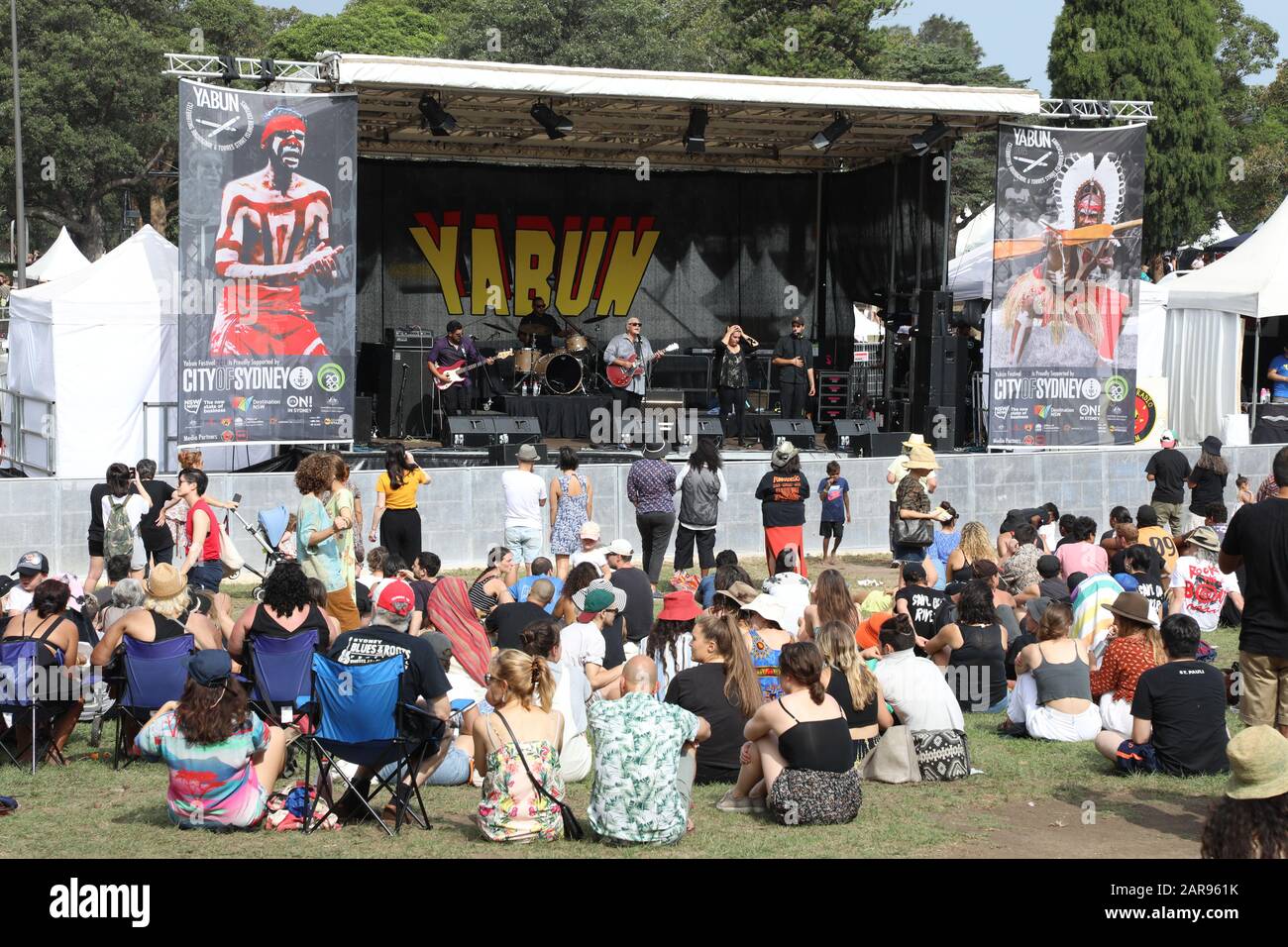Sydney, Australia. 26 January 2020. Yabun Festival 2020 at Victoria ...