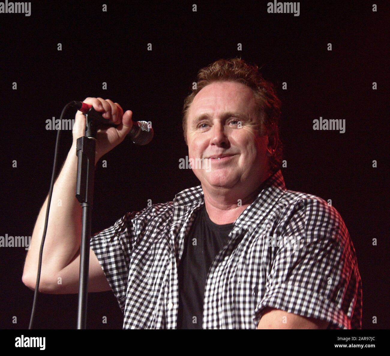 SEPTEMBER 15: Mike Reno of Loverboy performs at Lakewood Amphitheatre ...
